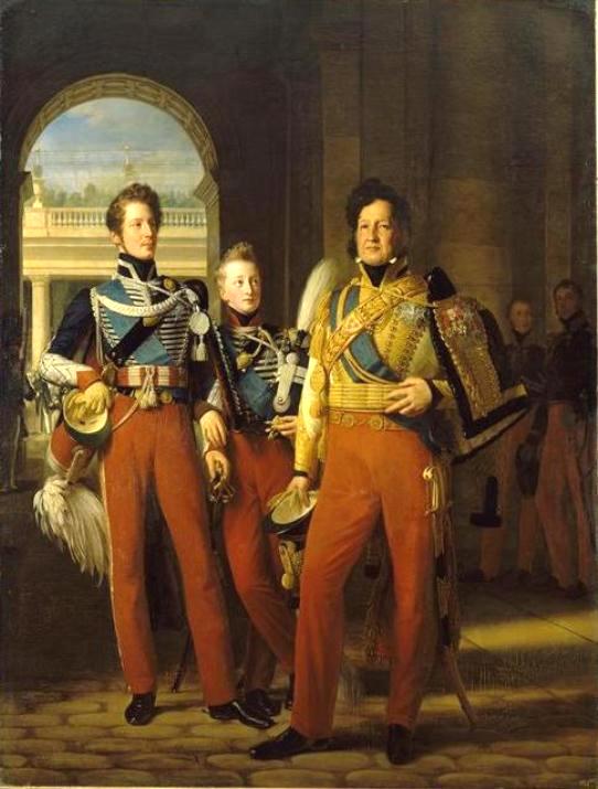 Într-un tablou din 1830 cu nişte duci francezi apare o instalaţie de ...