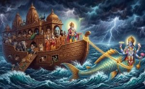 Şi în vechile scrieri hinduse ni se vorbeşte despre "Potopul lui Noe ...